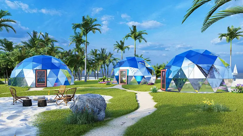 NO.23 CASE—7M 8M Glass Dome Tent Resell Sample Display in Bulgaria ...