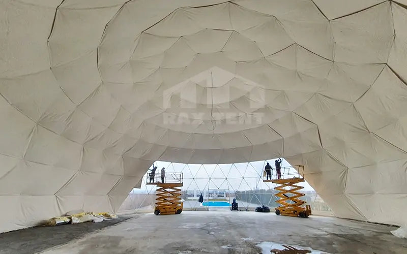 20M Big Dome Tent for Wedding with Double Layer Thermal Insulation ...