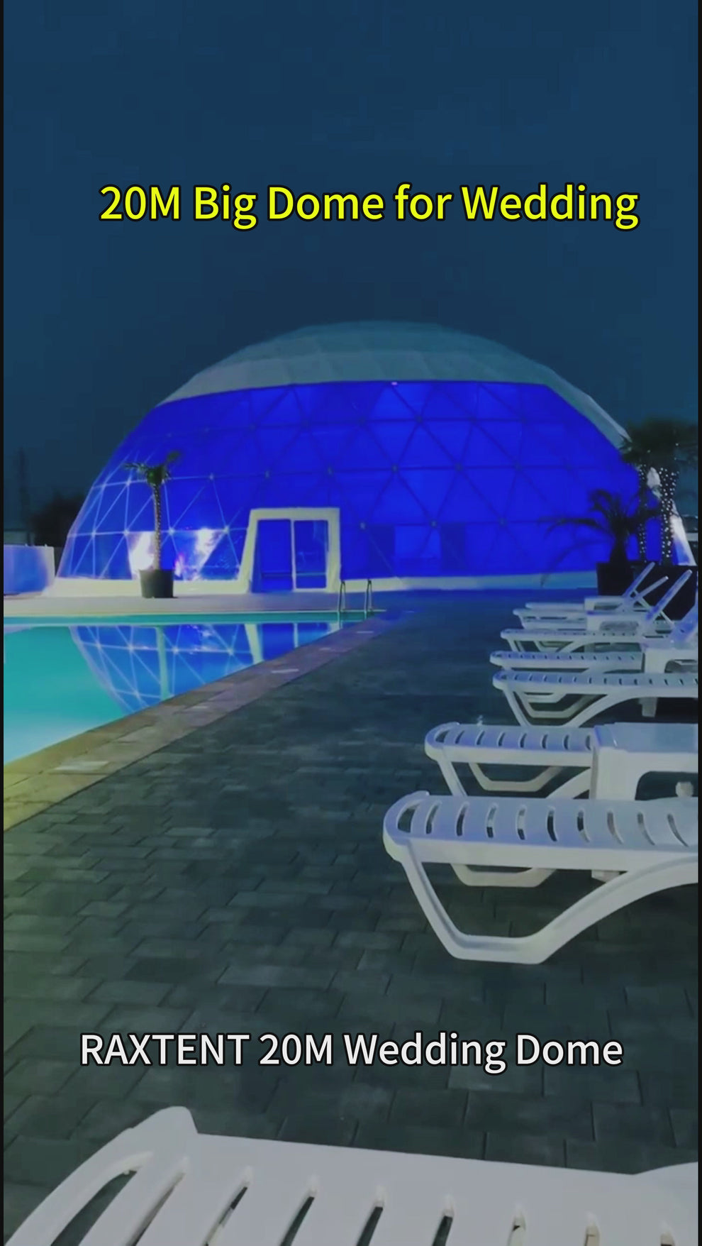 20M Big Dome Tent for Wedding with Double Layer Thermal Insulation ...
